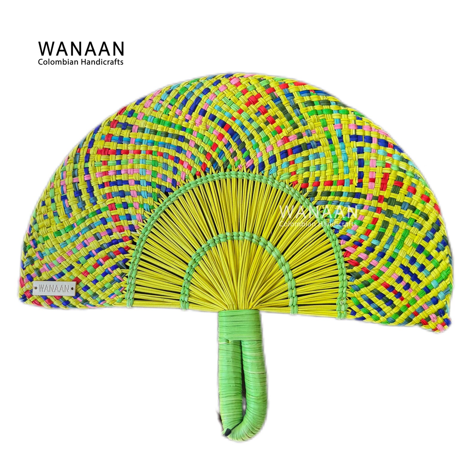 Handwoven Iraca Palm Fan – Colombian Artisan Craft - Etsy