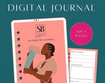 Digital Affirmation Journal - Etsy