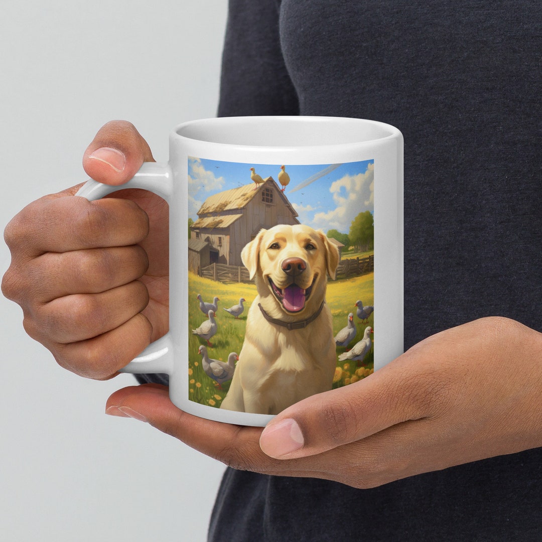 20oz Labrador Retriever Mug, Yellow Lab Gift, Yellow Lab Mom Gift - Etsy