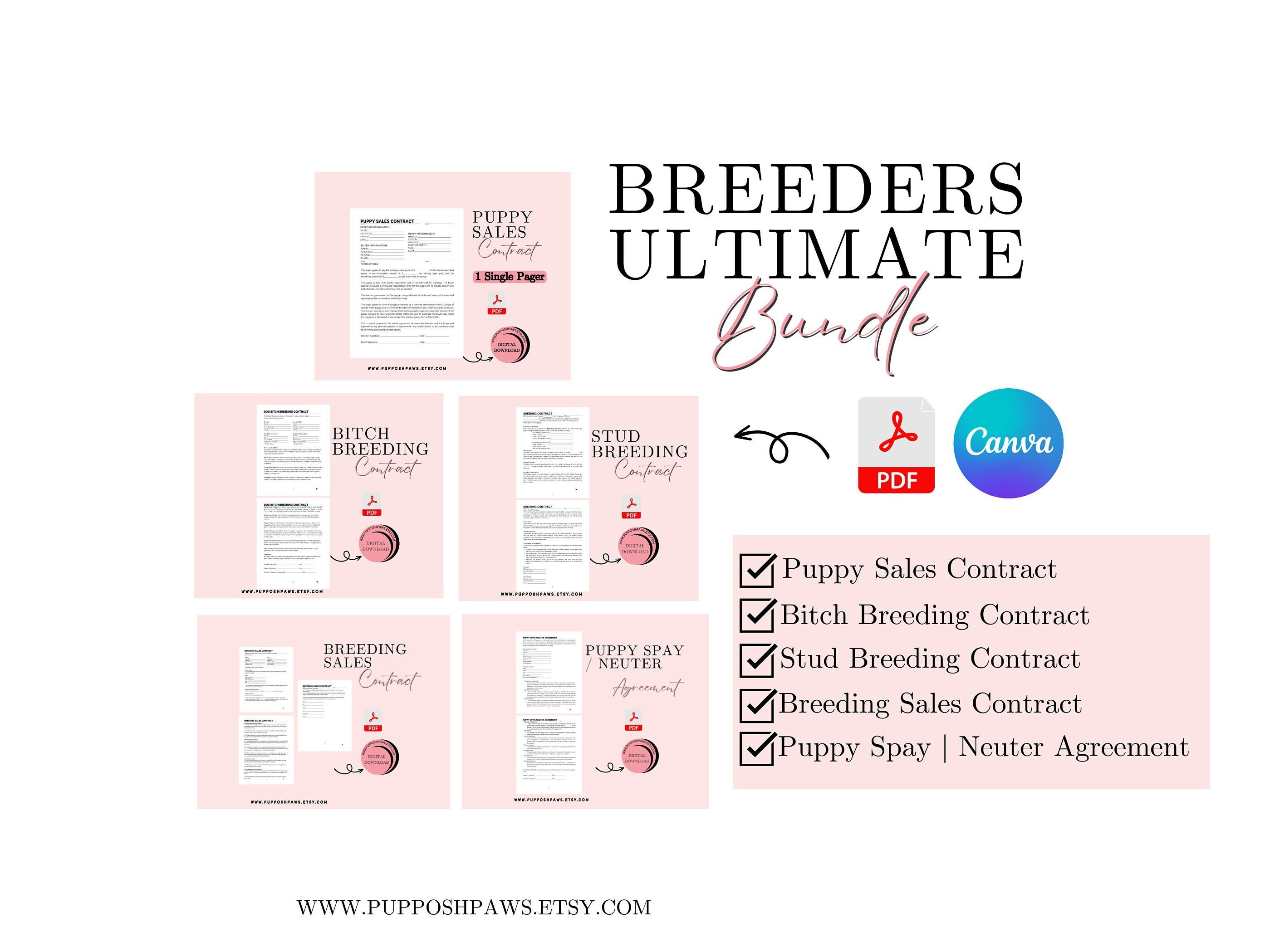 bundle-puppy-sales-contract-bitch-breeding-contract-stud-breeding