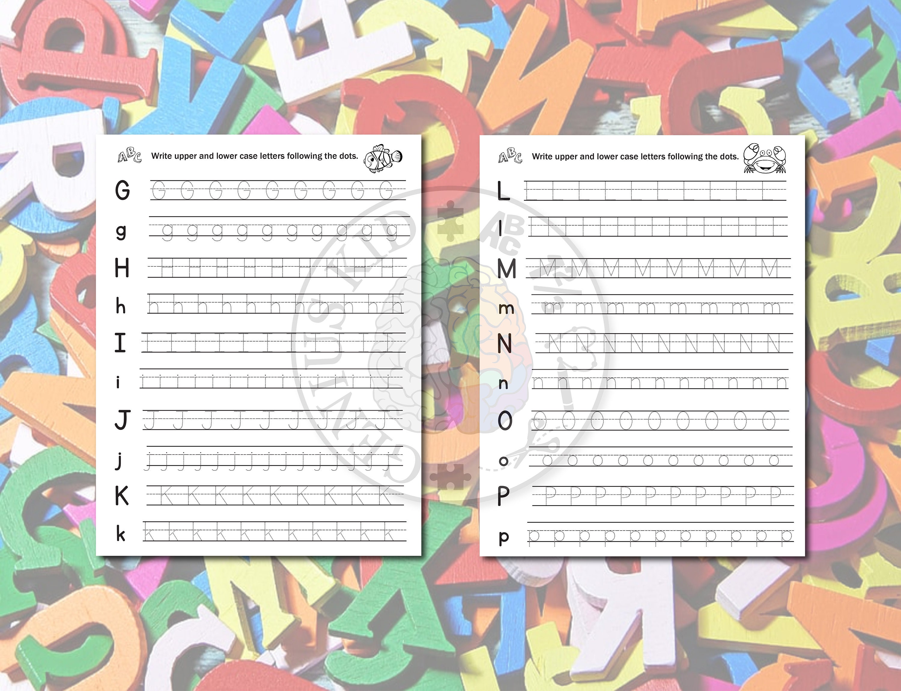 Tracing Letters Learning Alphabet - Etsy