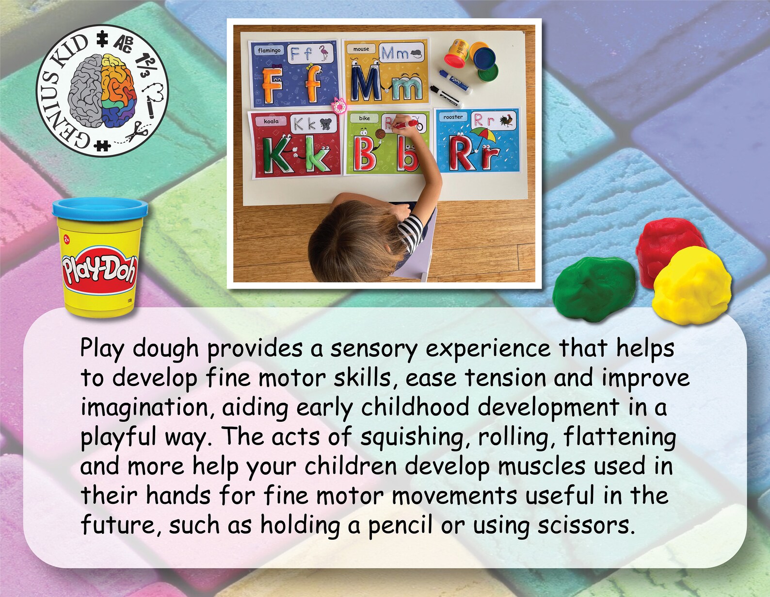 Learning Alphabet Playdough Mat - Printable Educational Resource for ...