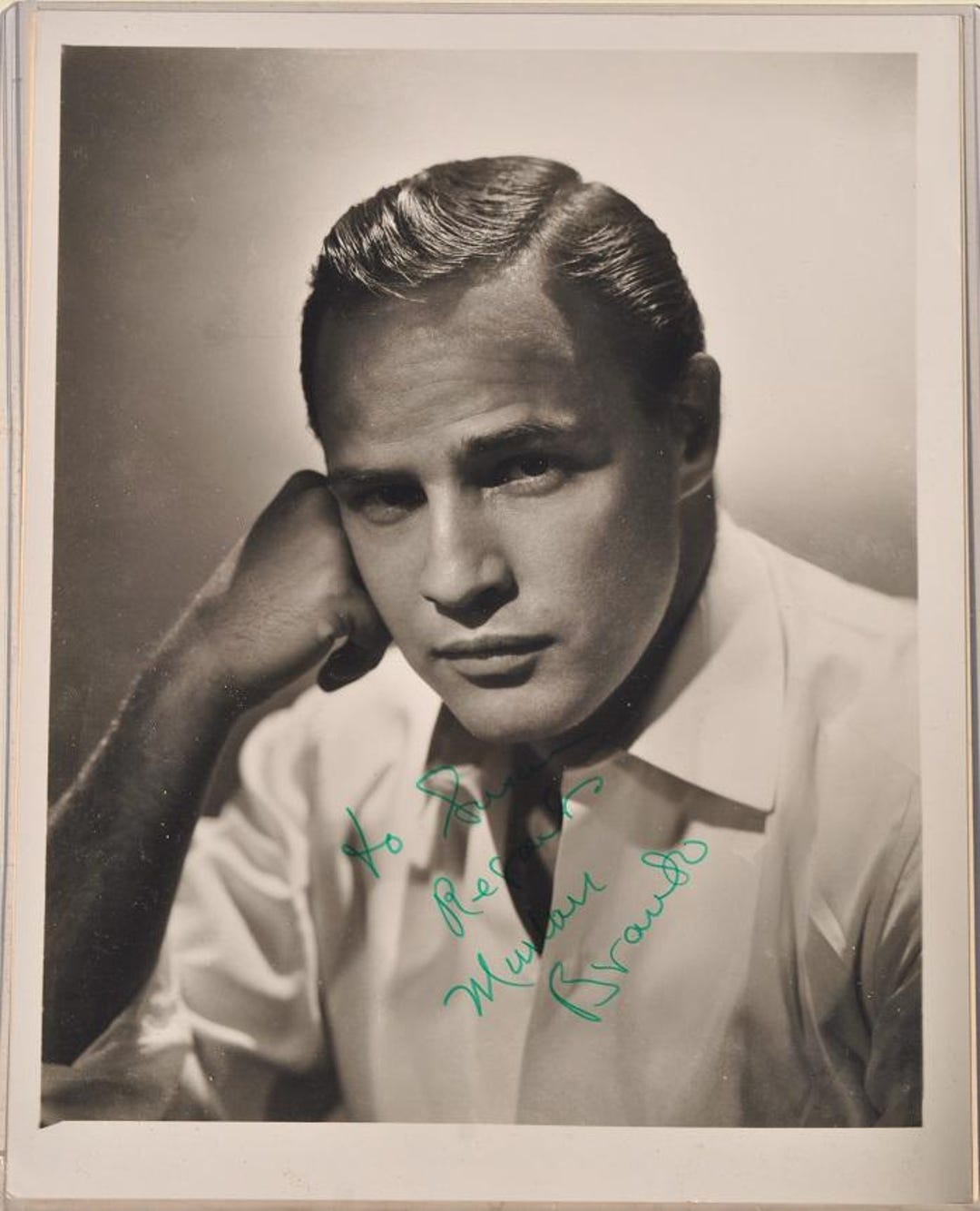 MARLON BRANDO Signed Photo – the Godfather, Julius Caesar, on the ...
