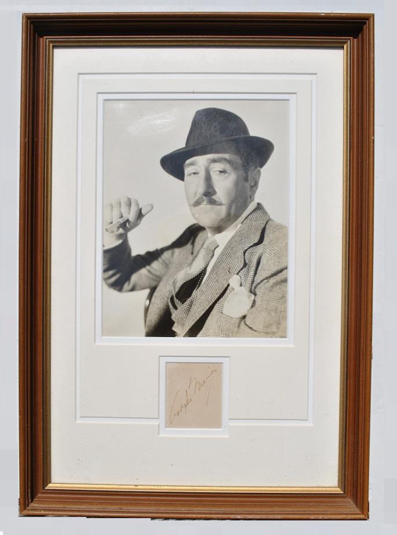 ADOLPHE MENTOU Signed Photo Framed & Matted –13x18.5 W/coa - Etsy