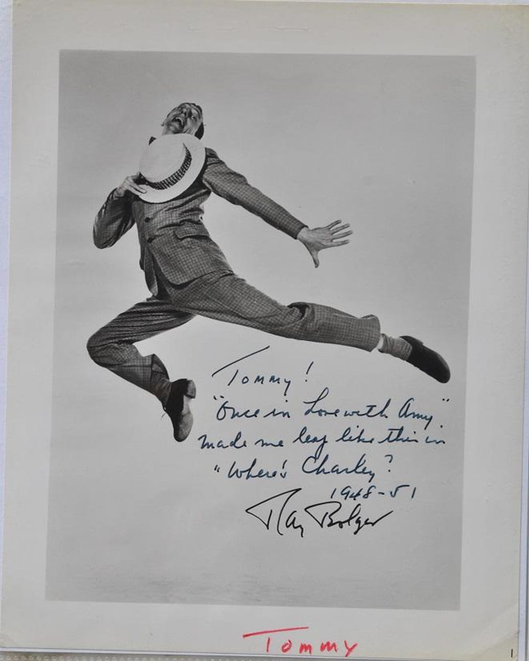 RAY BOLGER Signed Photo – the Wizard of Oz, Babes in Toyland, the Ray ...
