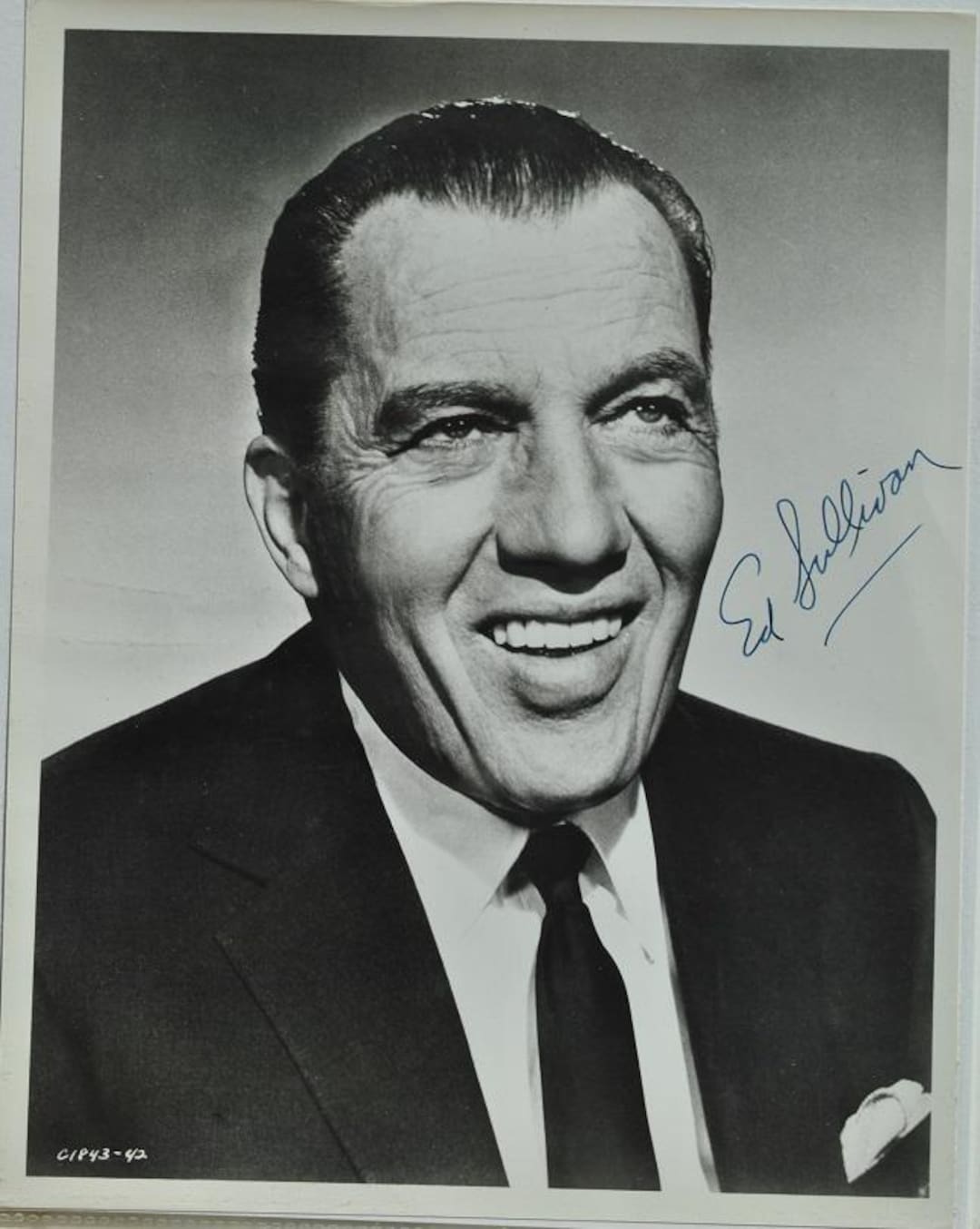 ED SULLIVAN Signed Photo – the Toast of the Town W/coa - Etsy