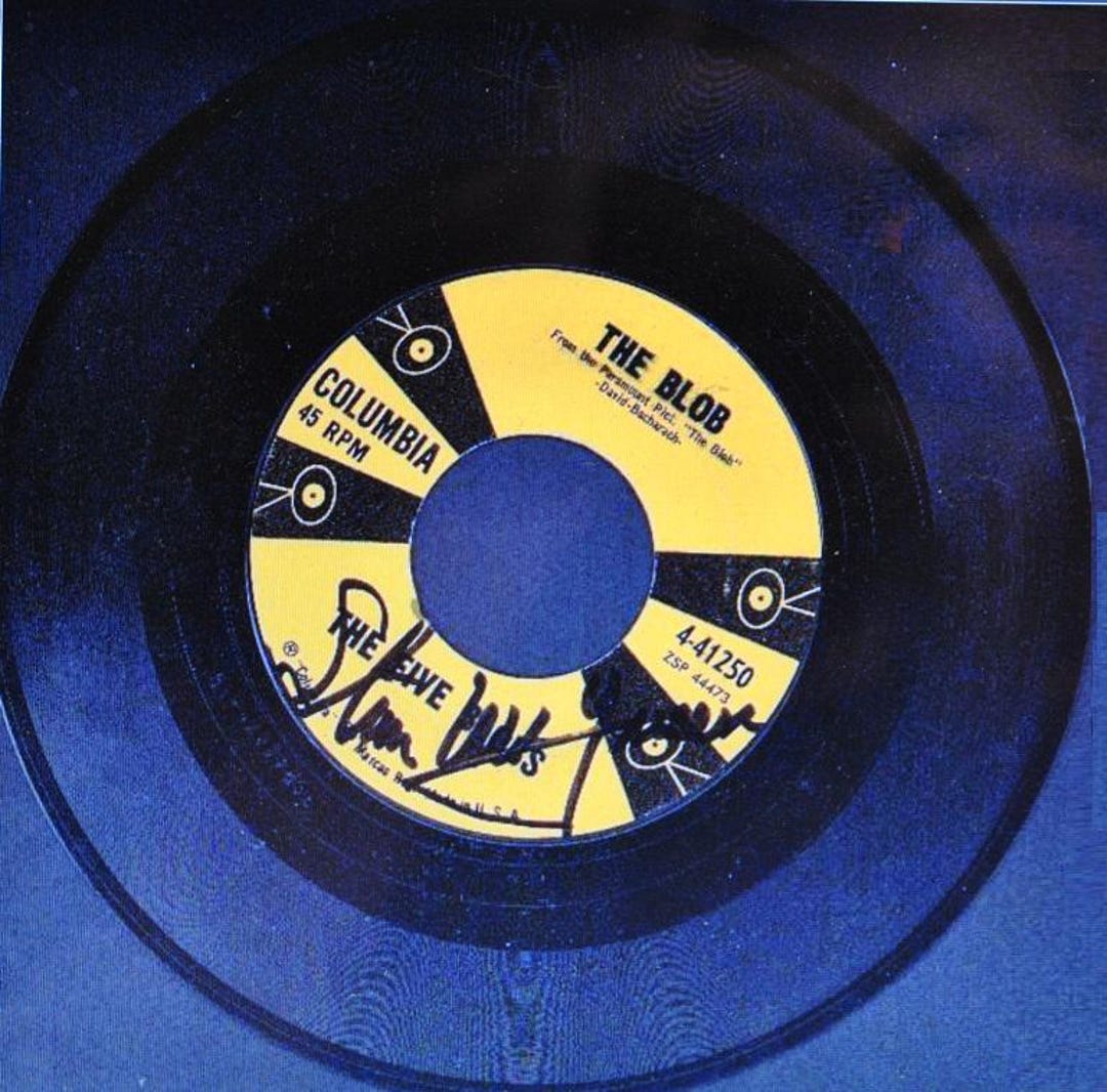 STEVE Mcqueen Signed Vinyl 45rpm Record AND Photo - the Blob - Bullitt ...