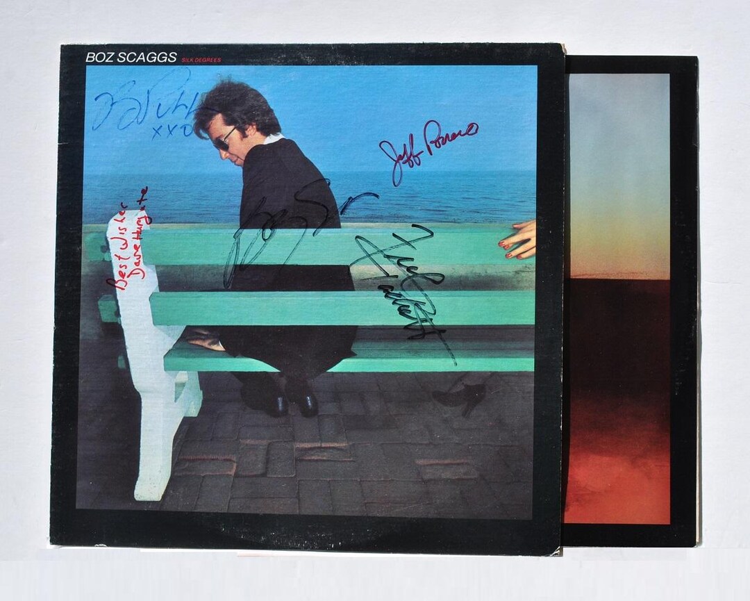 BOZ SCAGGS & TOTO Signed Album X5 - Silk Degrees - Jeff Porcaro + W/coa ...