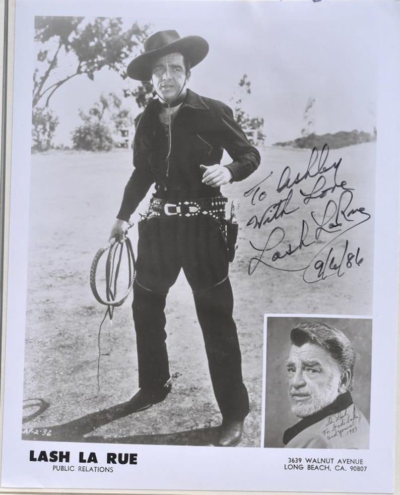 ALFRED LASH Larue Signed Photo - Gene Autrey, Roy Rogers W/coa - Etsy