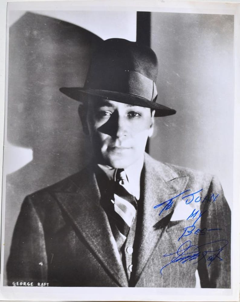 GEORGE RAFT Signed Photo - the Bowery - Bolero - Some Like It Hot W/coa ...