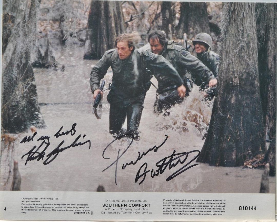 SOUTHERN COMFORT Cast Signed Photo X2 – Powers Boothe & Keith Carradine ...