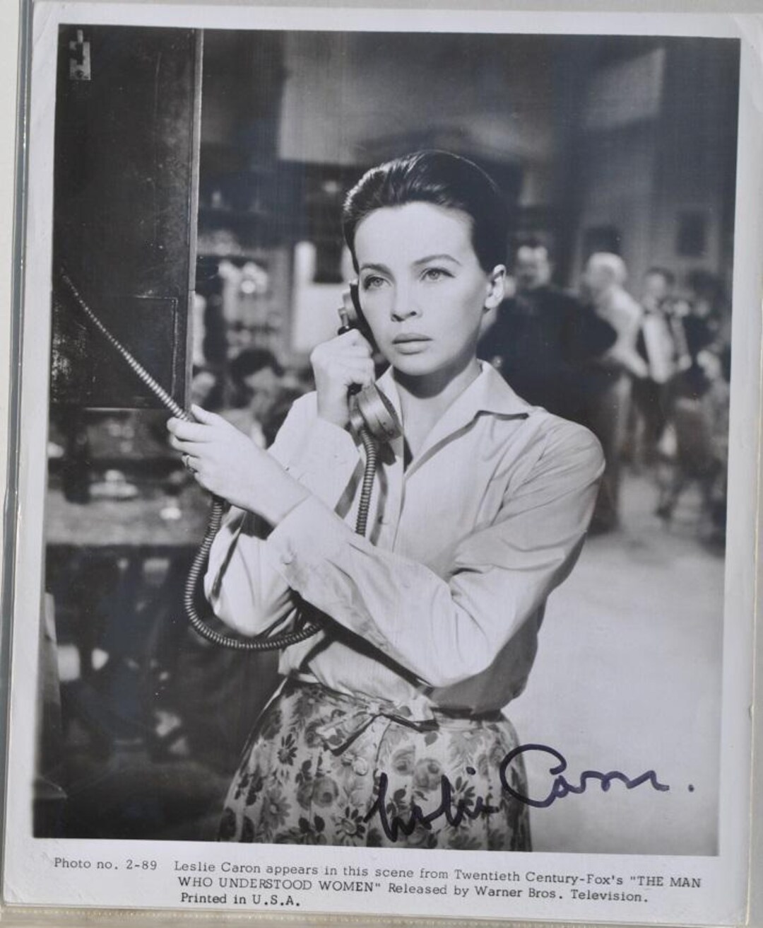 LESLIE CARON Signed Photo – the Man Who Understood Women W/coa - Etsy