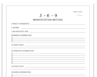 369 Manifest Journal | 369 Manifestation Journal | 369 Method | 369 ...