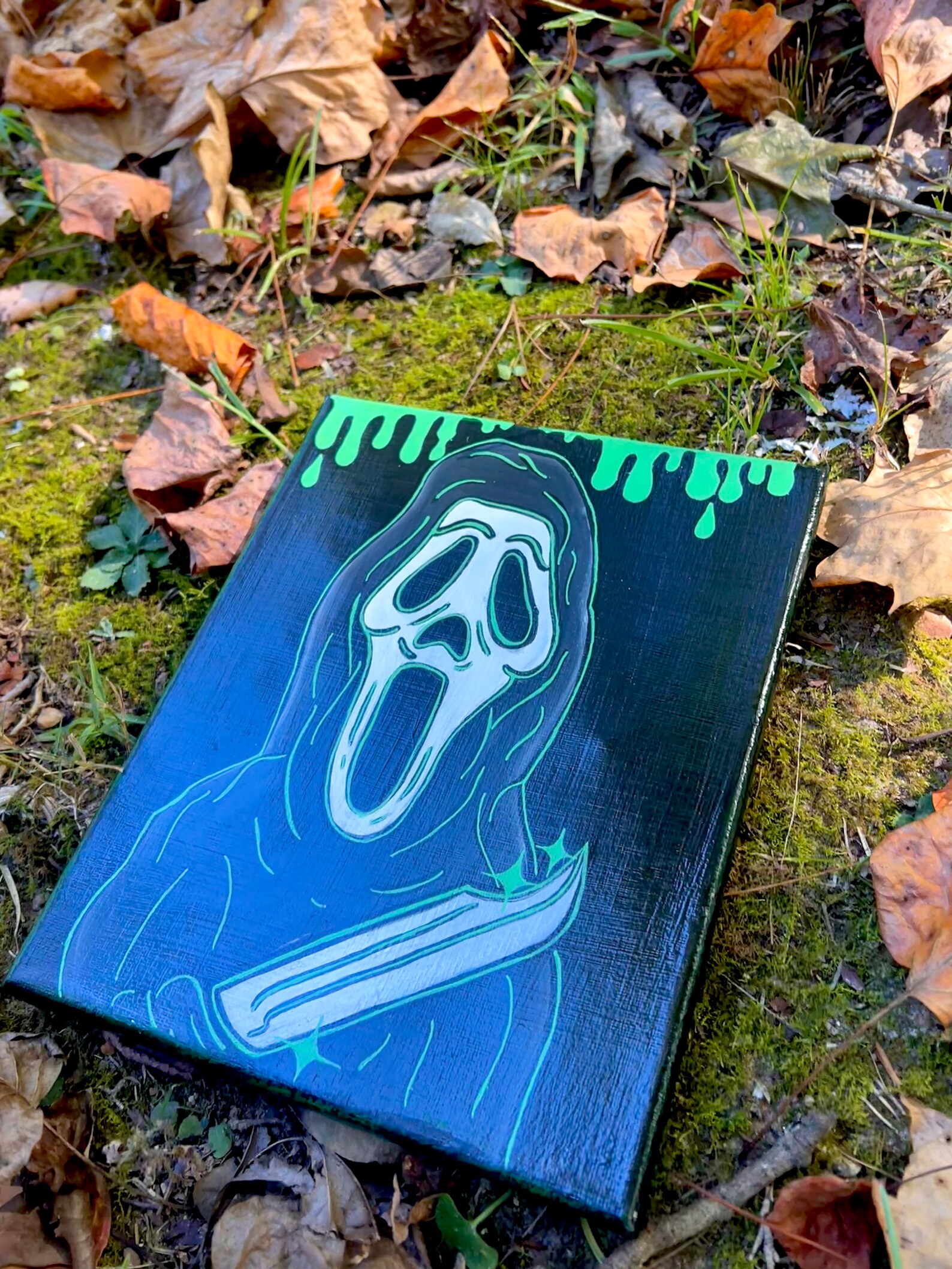 Ghost Face Inspired Painting - Etsy