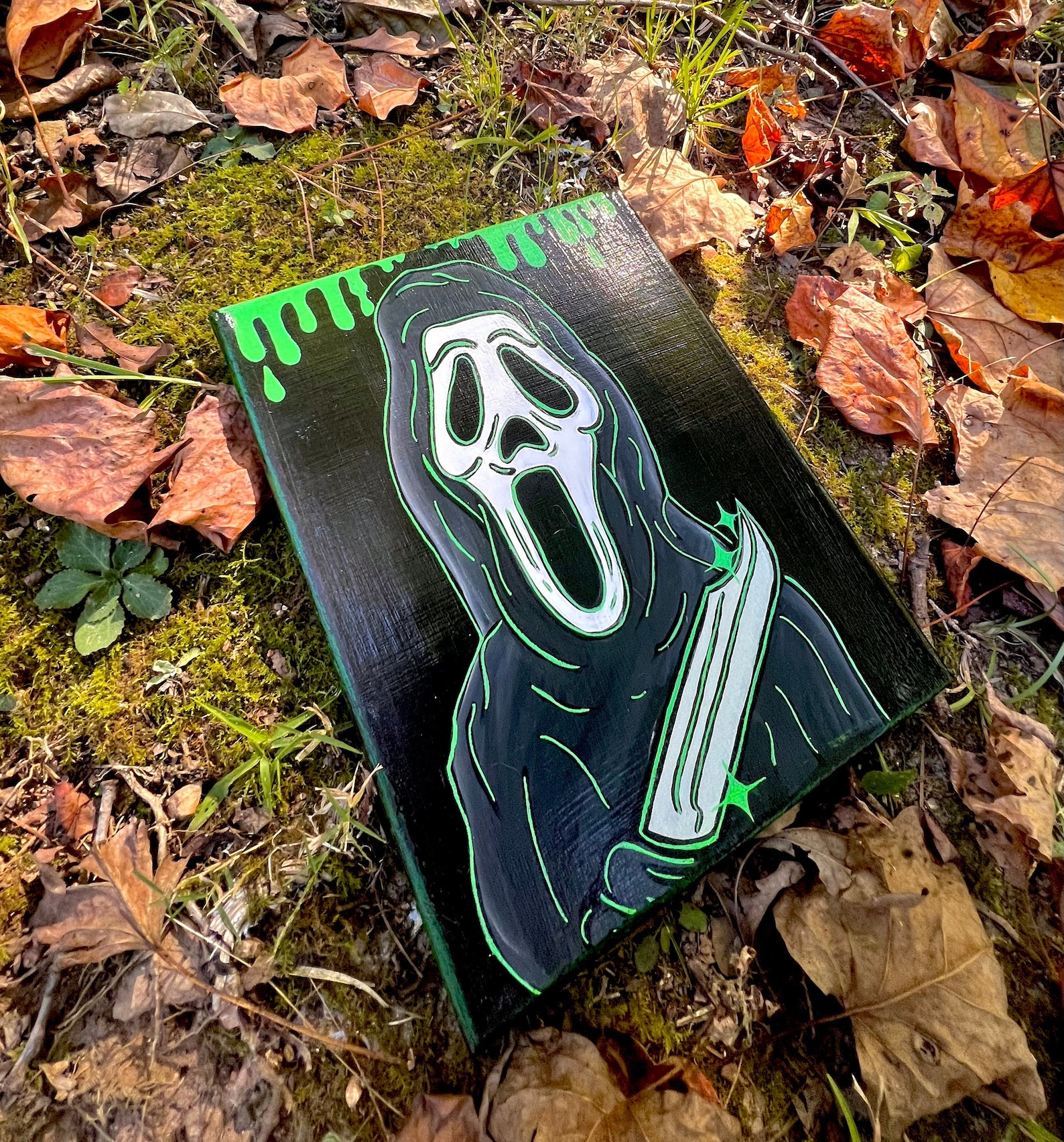Ghost Face Inspired Painting - Etsy