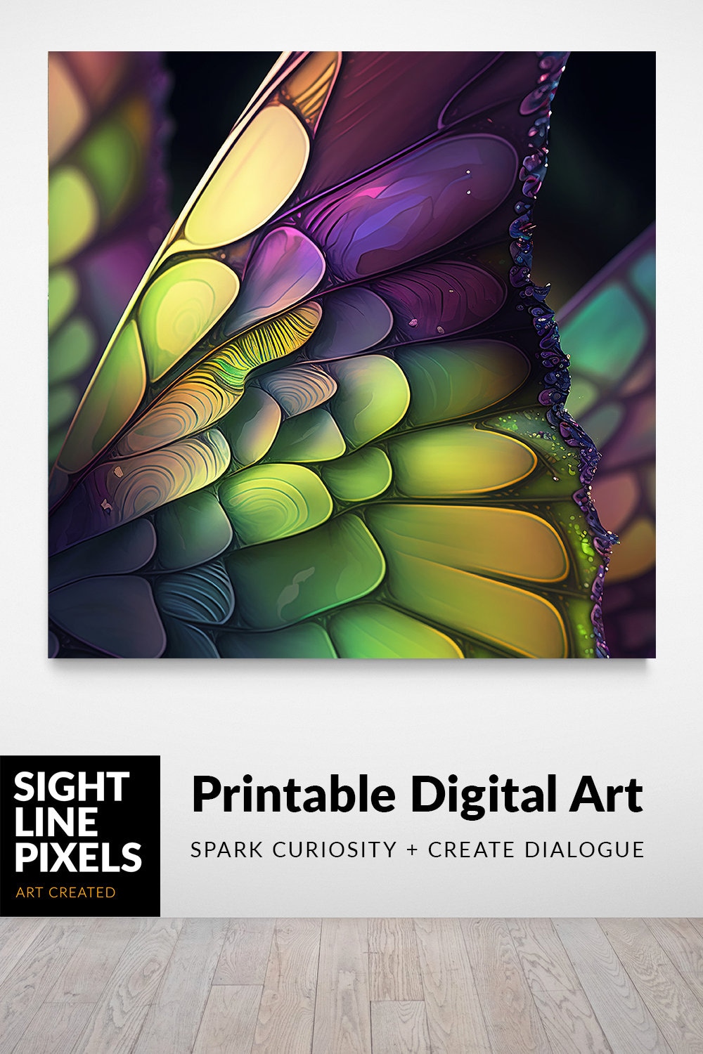 Butterfly Wings Organic Art Form, Biophilic Wall Art, Cottage Artwork ...