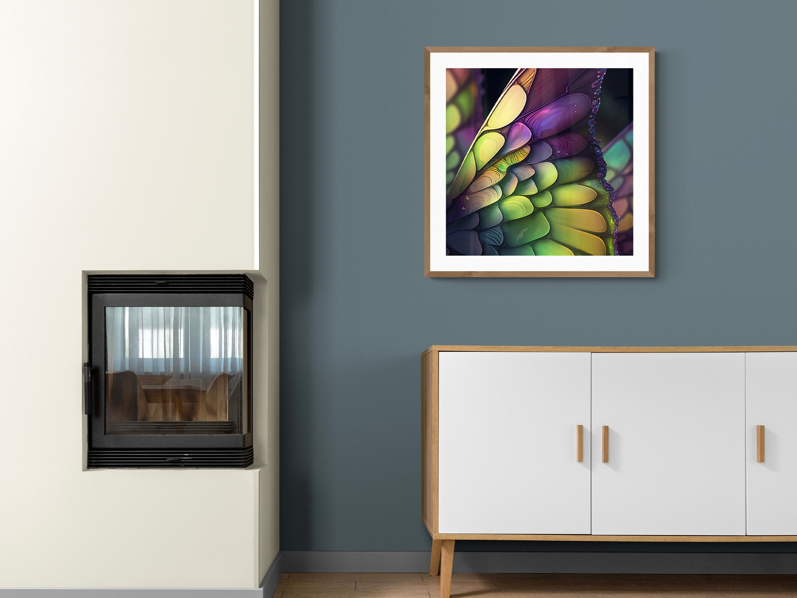 Butterfly Wings Organic Art Form, Biophilic Wall Art, Cottage Artwork ...