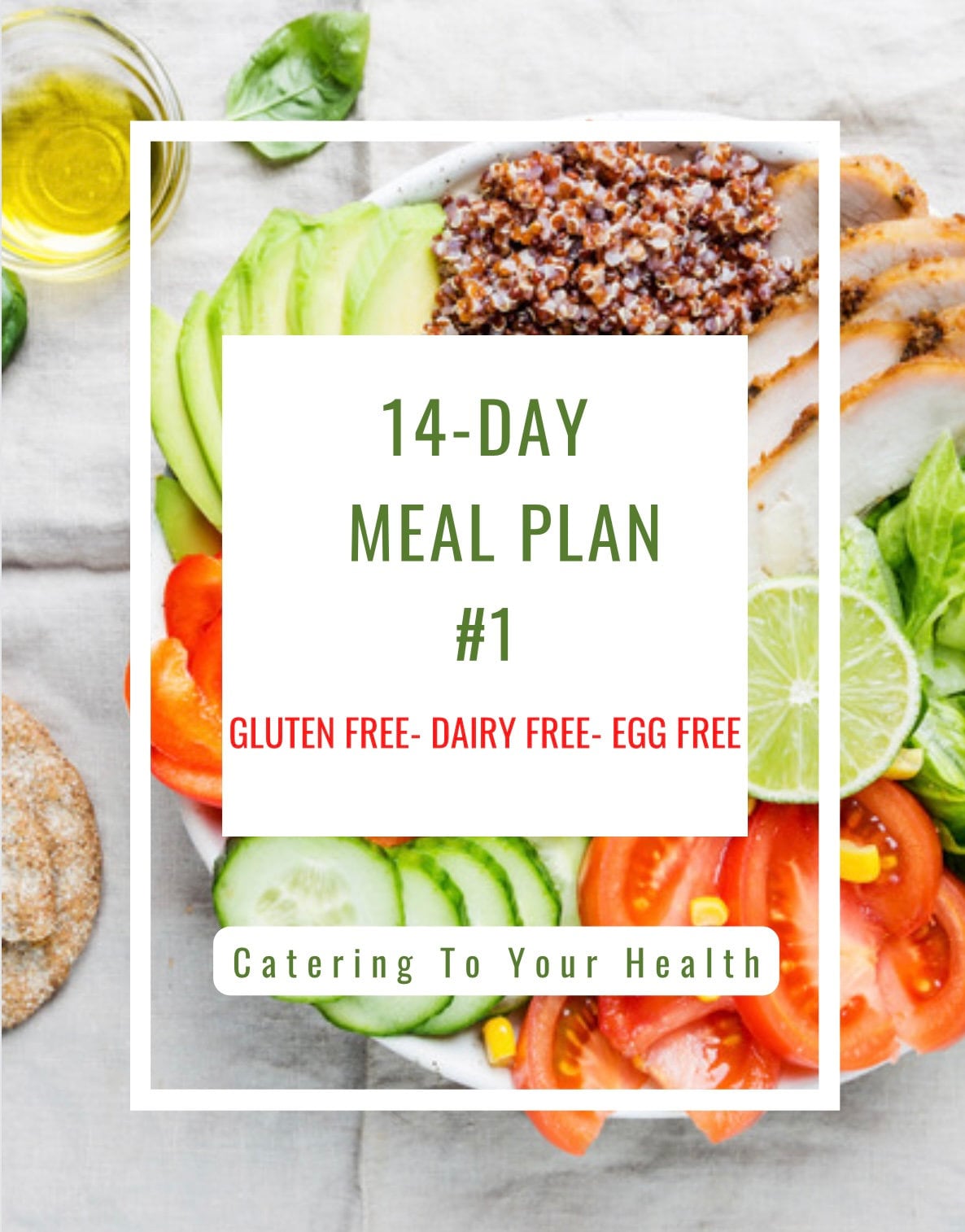 14-day Meal Plan, Gluten Free, Dairy Free, Egg Free, Meal Planner ...