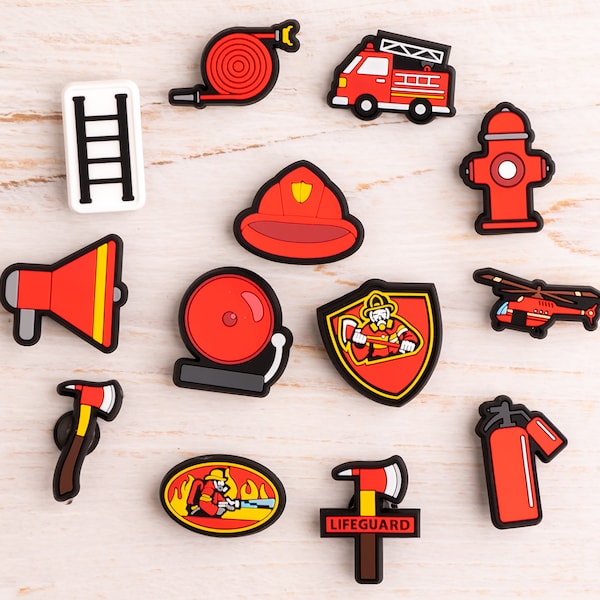 Firefighter Charm - Etsy