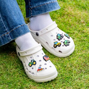 Tractor Shoe Charms Tractor 12PCS PVC Clog Pins Accessories Party ...