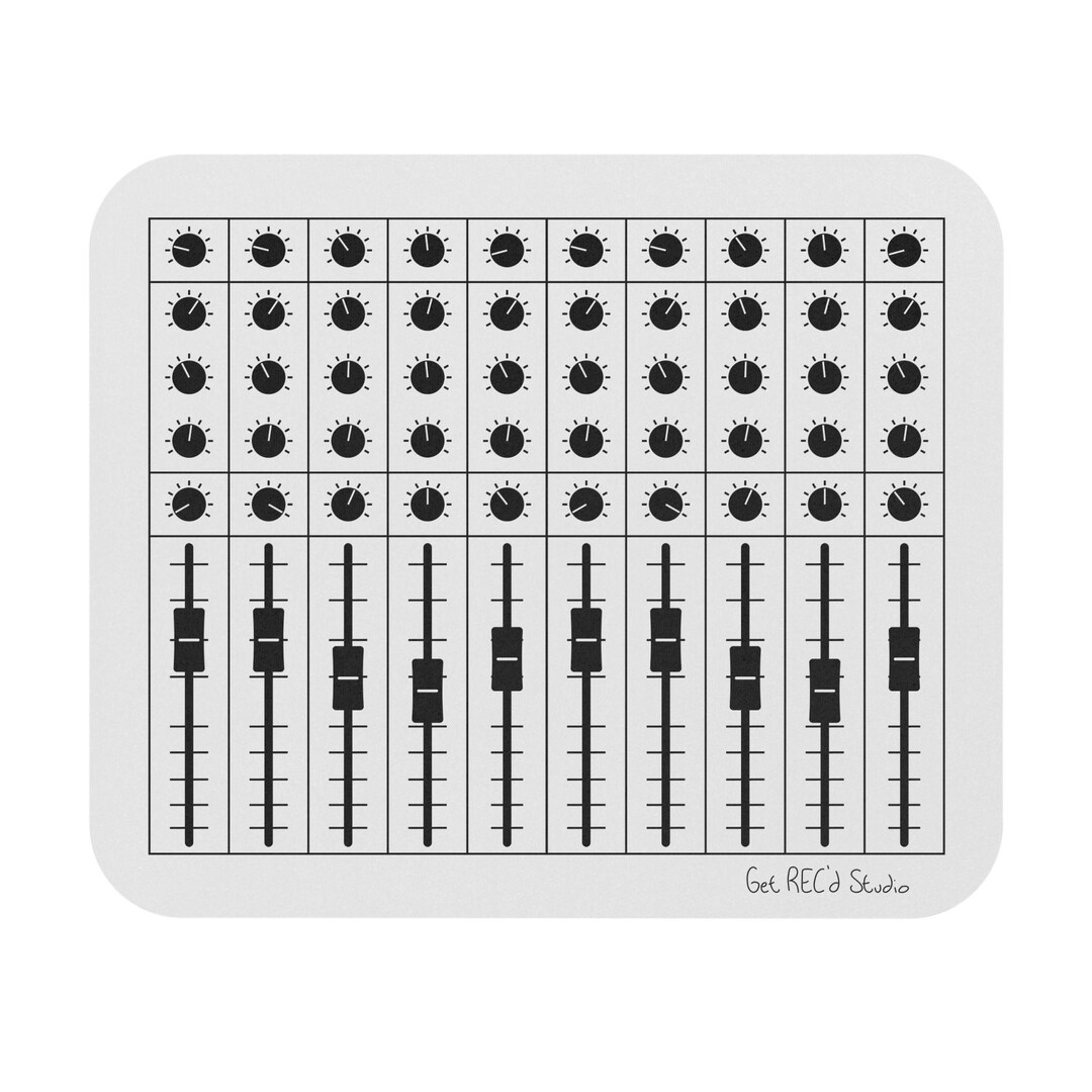 Audio Mixer Soundboard Console Mouse Pad (light Mode) - Etsy