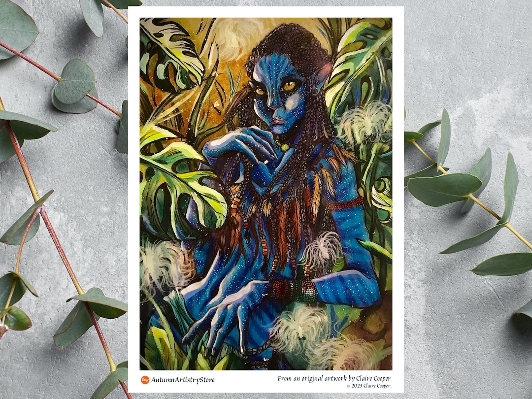 Neytiri A5 Avatar Print, Avatar Wall Art Print, Original Neytiri ...