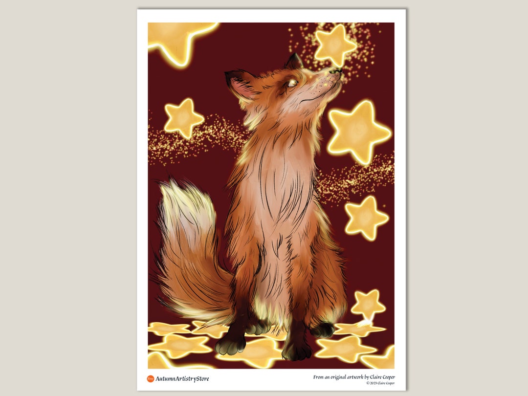 Wishing Stars Fox A4 Print, Graduation Print, Congratulations You Are a ...