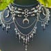 Triple Moon Goddess Choker: Hecate Witchcore Celestial Necklace - Etsy