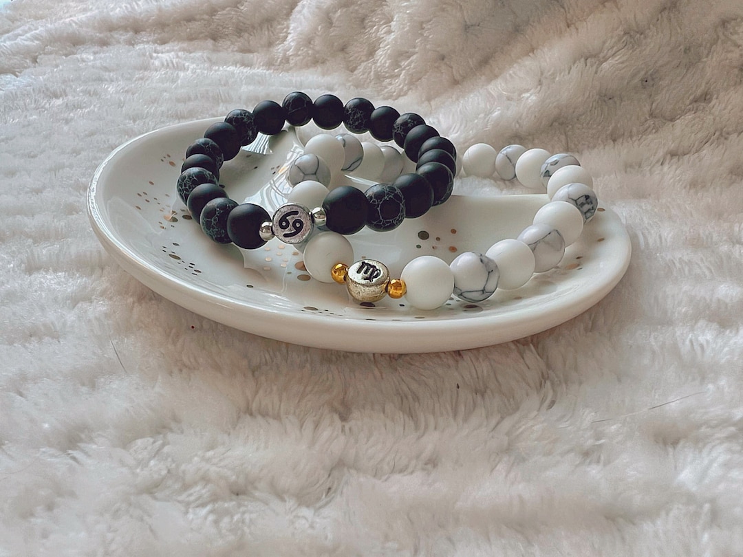 Handmade Zodiac Sign Bracelets: Sun & Moon Astrology Set - Etsy