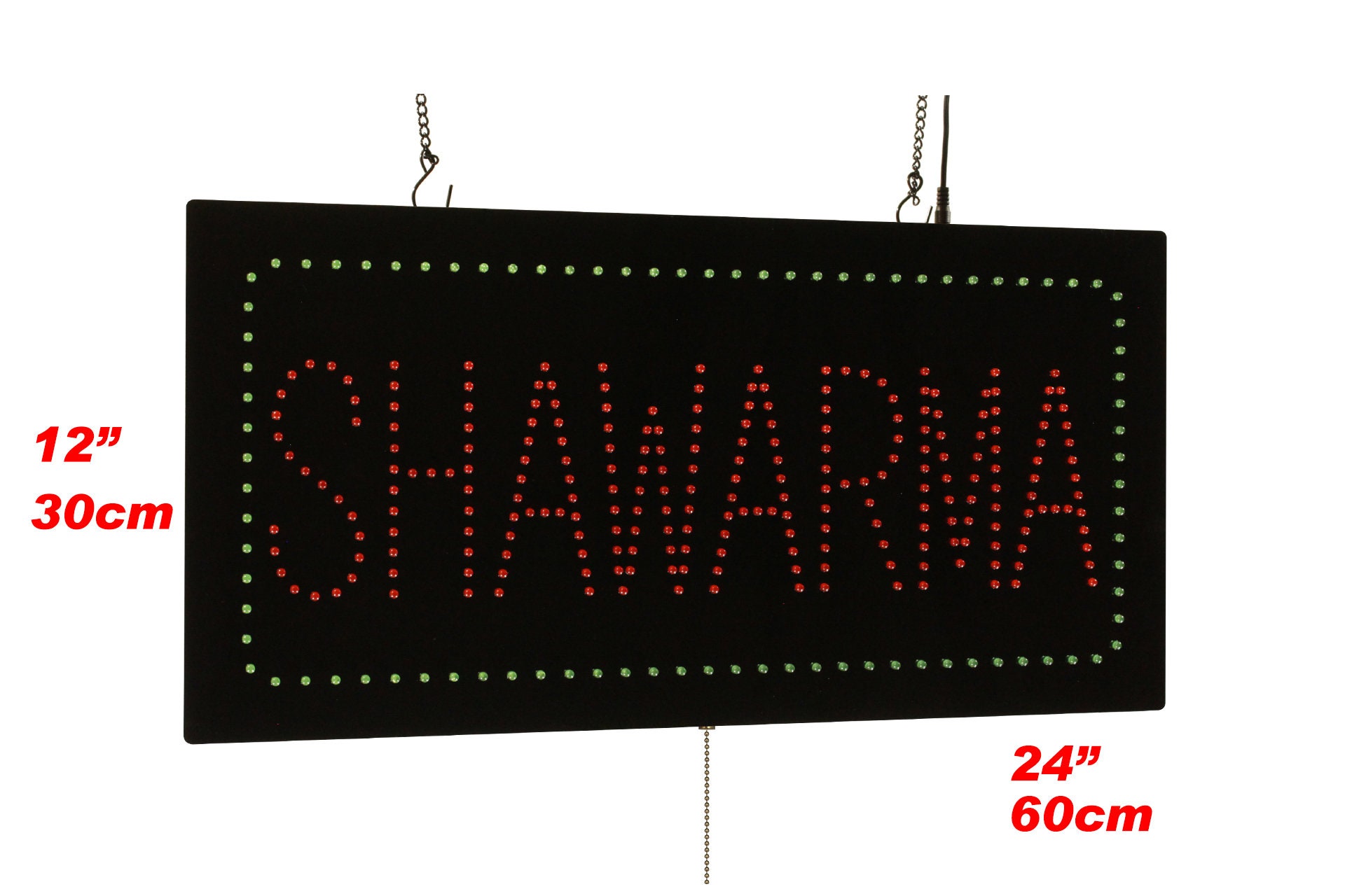 Shawarma Sign, TOPKING, Signage, LED, Neon, Open, Store, Window, Shop ...