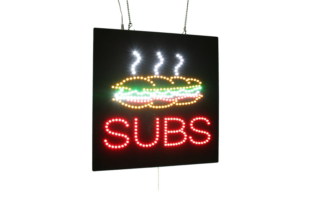 SUBS Sign ,LED, Neon, Store, Window, Display, Signage - Etsy