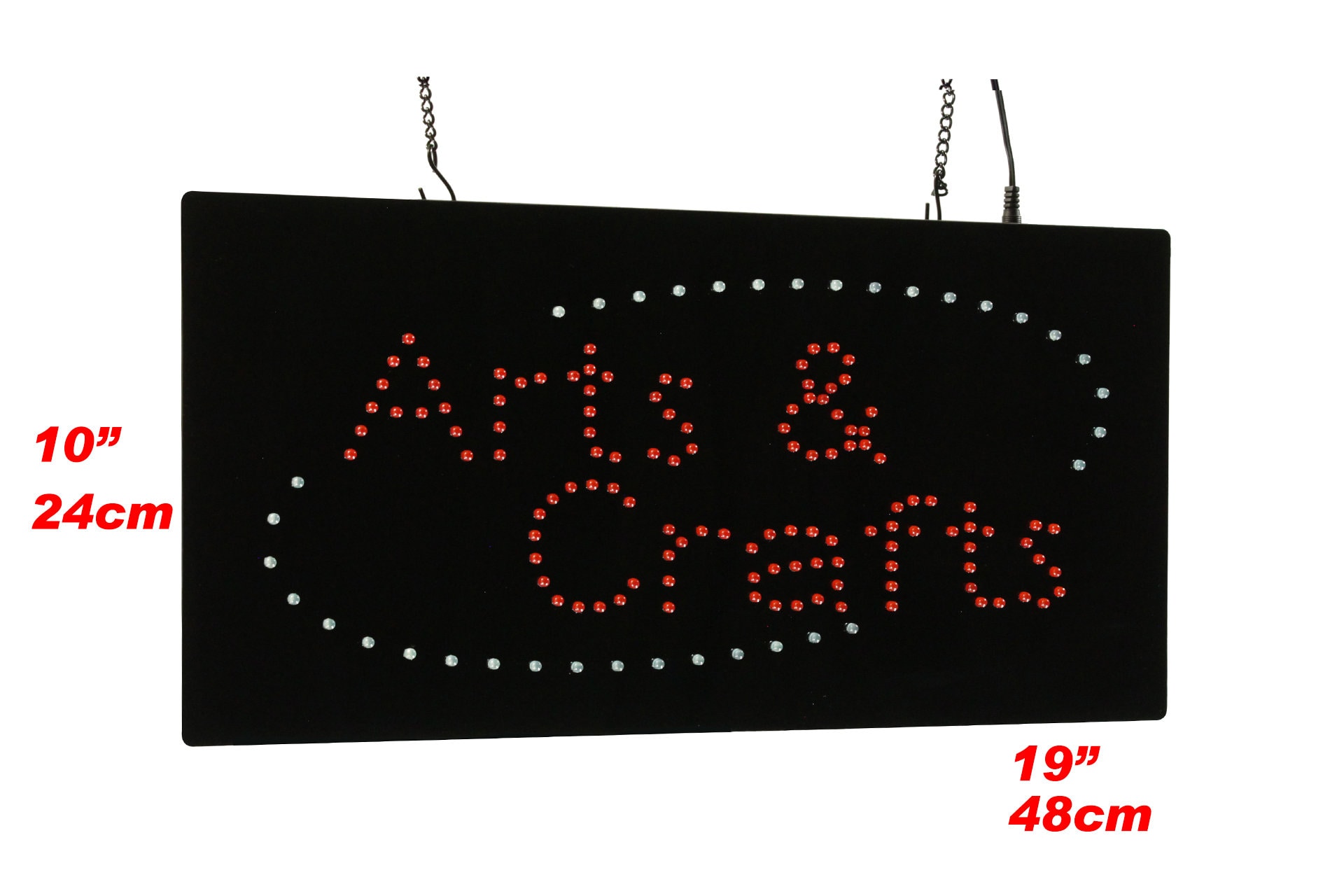 Arts and Crafts Sign, 19"x10", 48x24cm, TOPKING, LED, Neon, Florescent ...