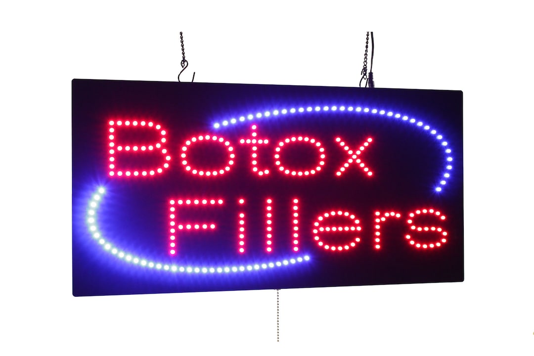 Botox Filler Sign, TOPKING, Signage, LED, Neon, Open, Store, Window ...
