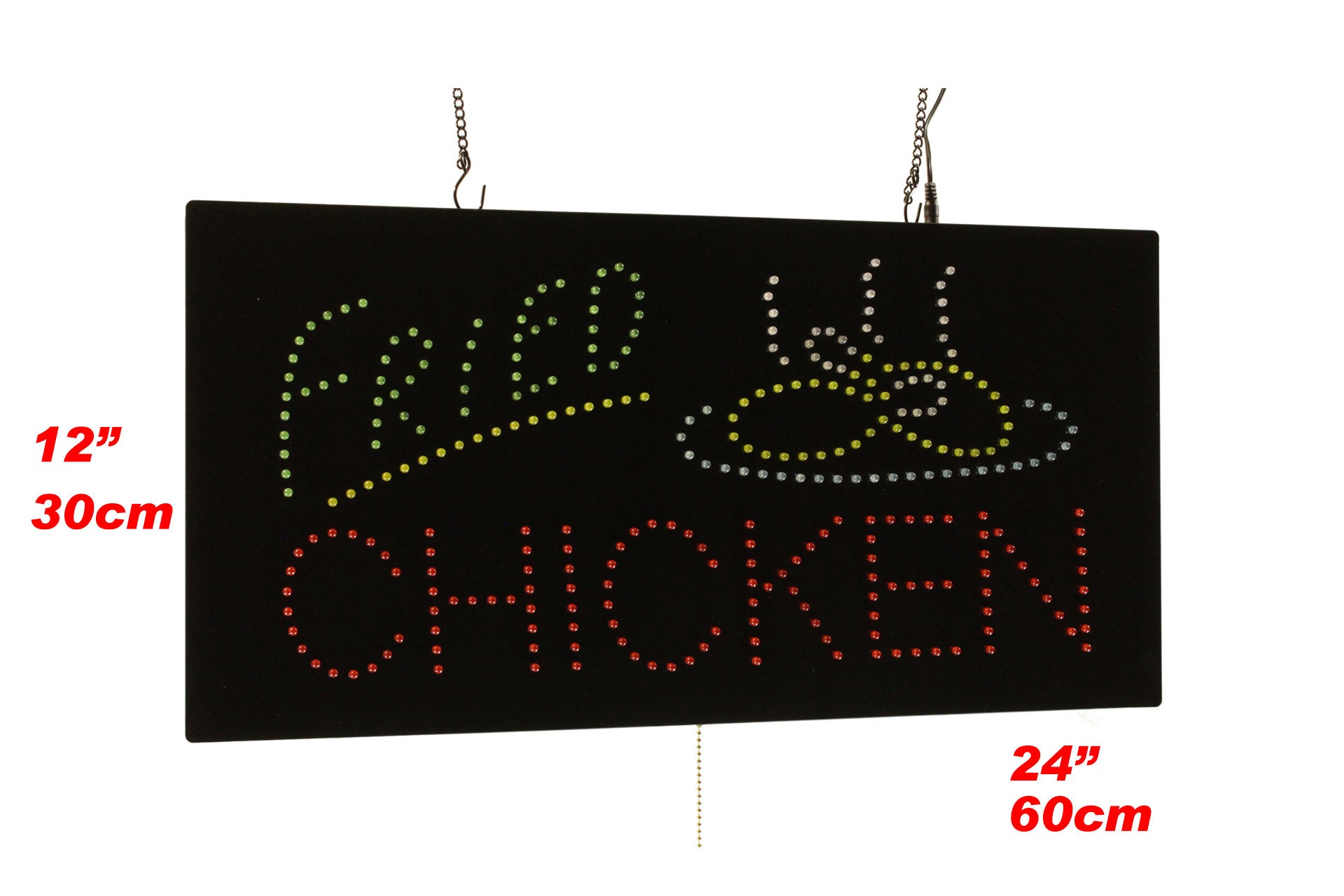Fried Chicken Sign, TOPKING, Signage, LED, Neon, Open, Store, Window ...