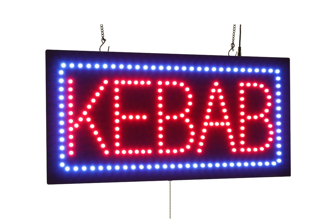 Kebab Sign, TOPKING, Signage, LED, Neon, Open, Store, Window, Shop ...