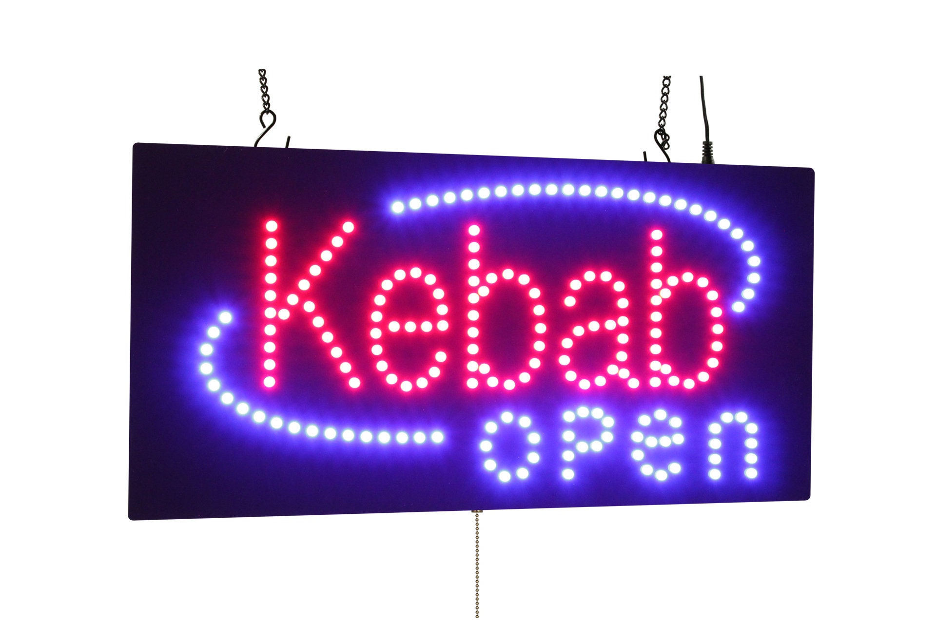 Kebab Open Sign, TOPKING, Signage, LED, Neon, Open, Store, Window, Shop ...