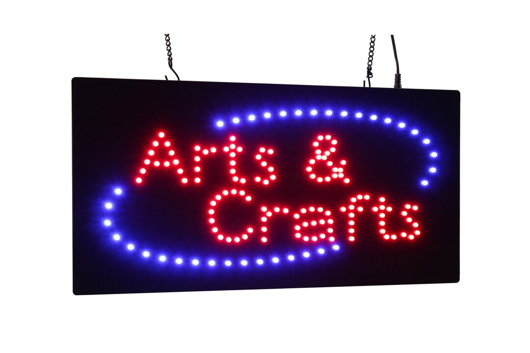 Arts and Crafts Sign 19, TOPKING, Signage, LED, Neon, Open, Store ...