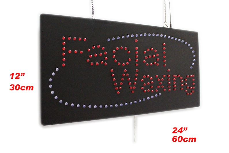 Fascial Waxing Sign ,LED, Neon, Store, Window, Display, Signage - Etsy