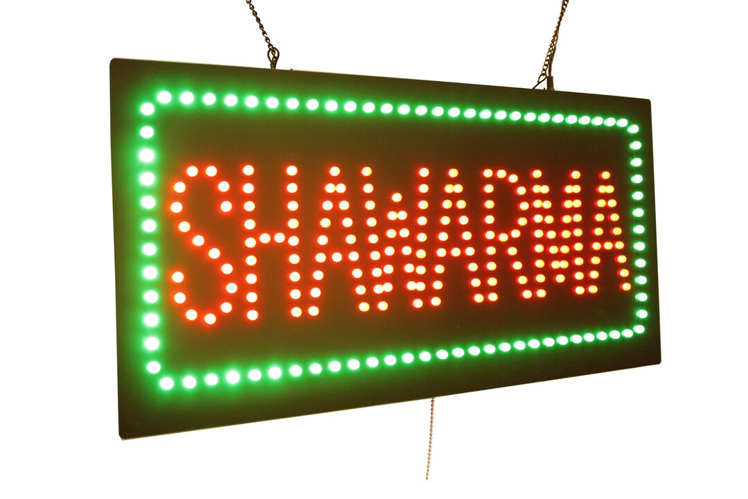 Shawarma Sign ,LED, Neon, Store, Window, Display, Signage - Etsy