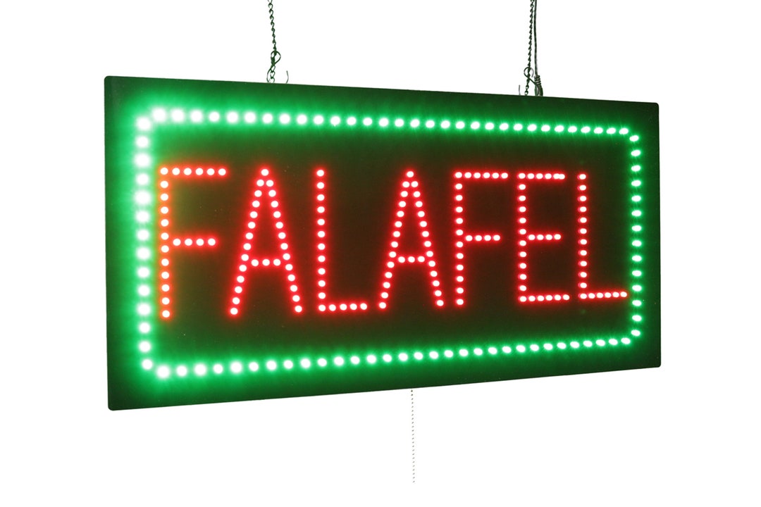 Falafel Sign ,LED, Neon, Store, Window, Display, Signage - Etsy