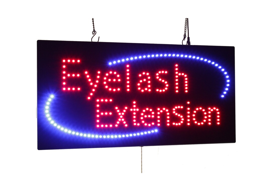 Eyelash Extension Sign, TOPKING, Signage, LED, Neon, Open, Store ...