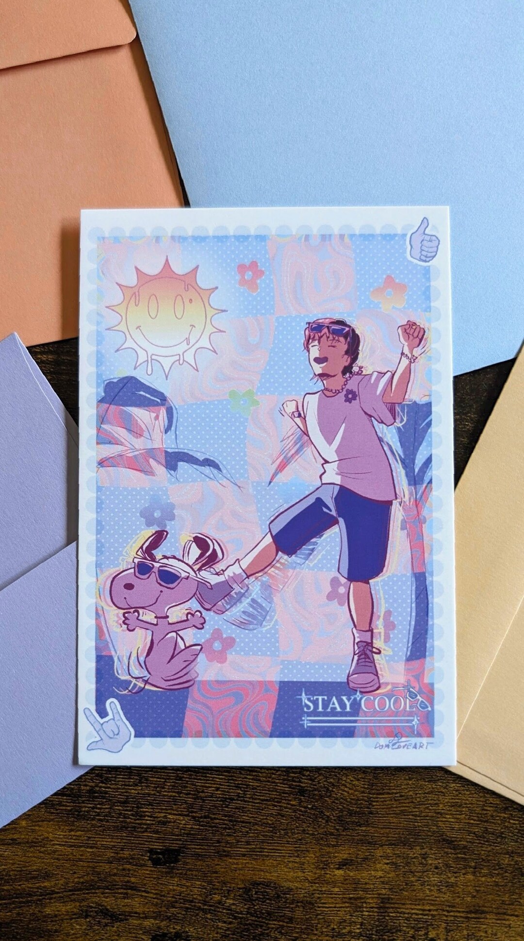 Hobi BTS J-hope and Snoopy Stay Cool Print - Etsy