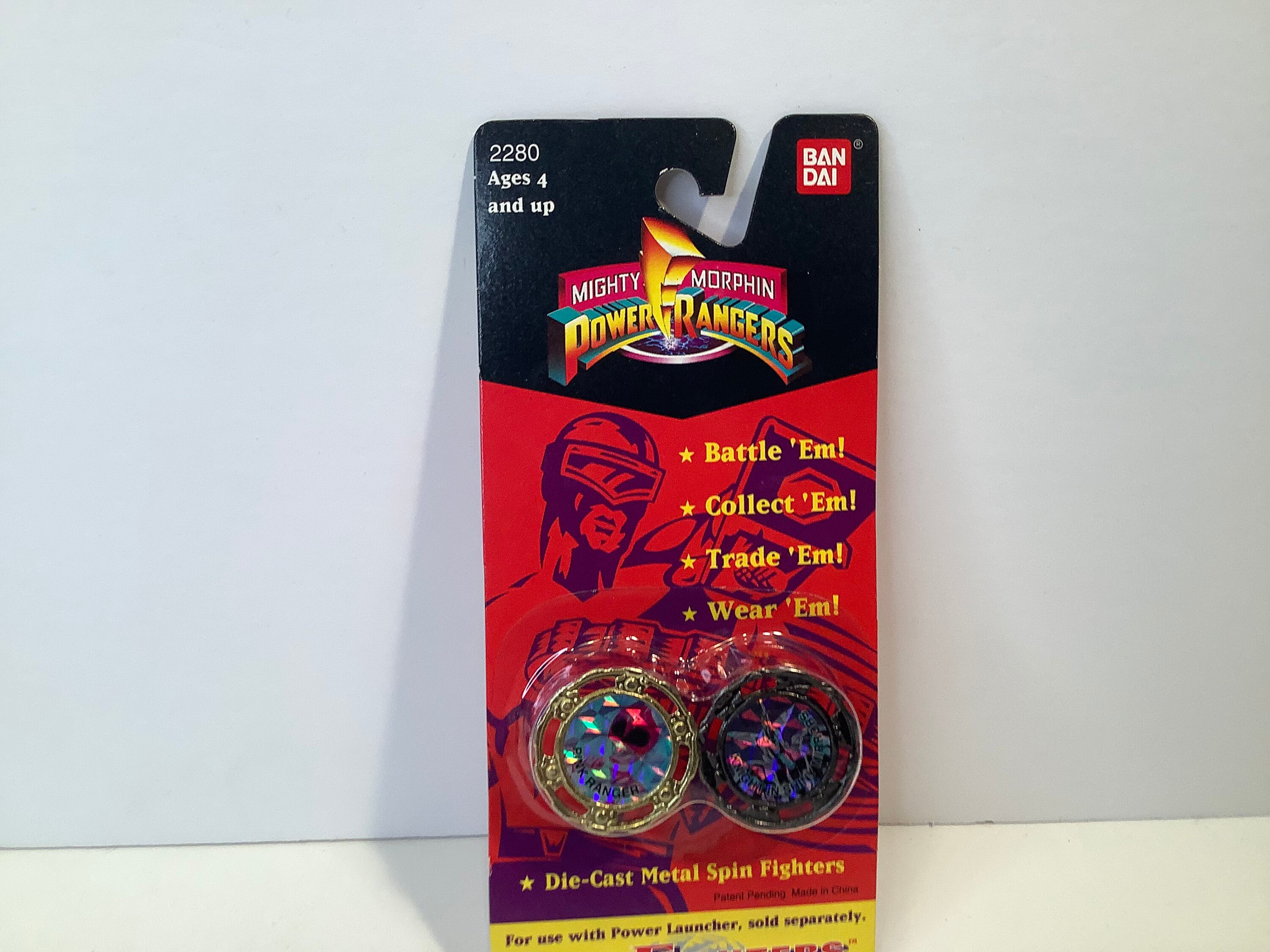 Vintage Bandai Mighty Morphin Power Rangers 2 Spin Fighters 1993 - Etsy