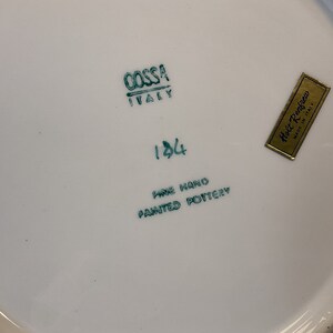 Vintage Cossa Italia Painted Pottery Flowers Plate 70’ - Etsy