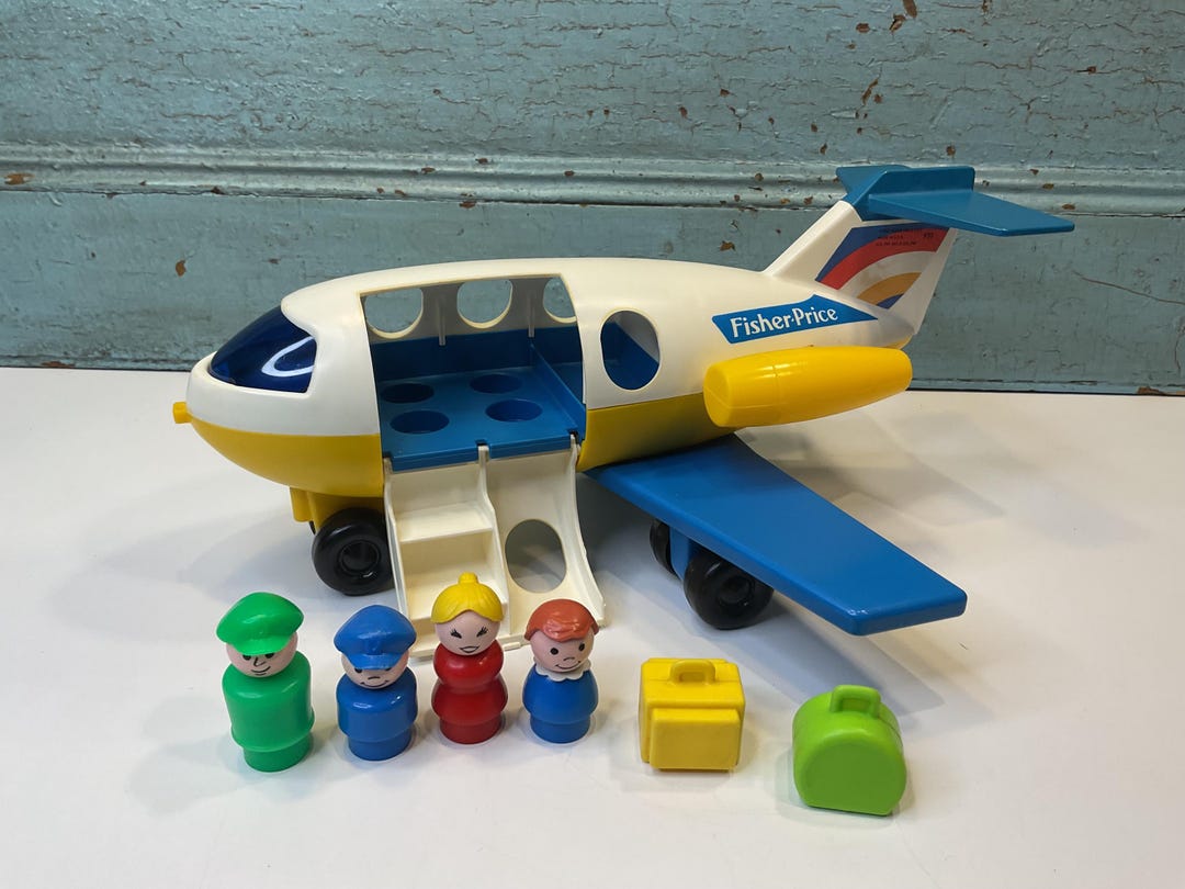 Vintage Fisher Price Little People Airplane 80 - Etsy