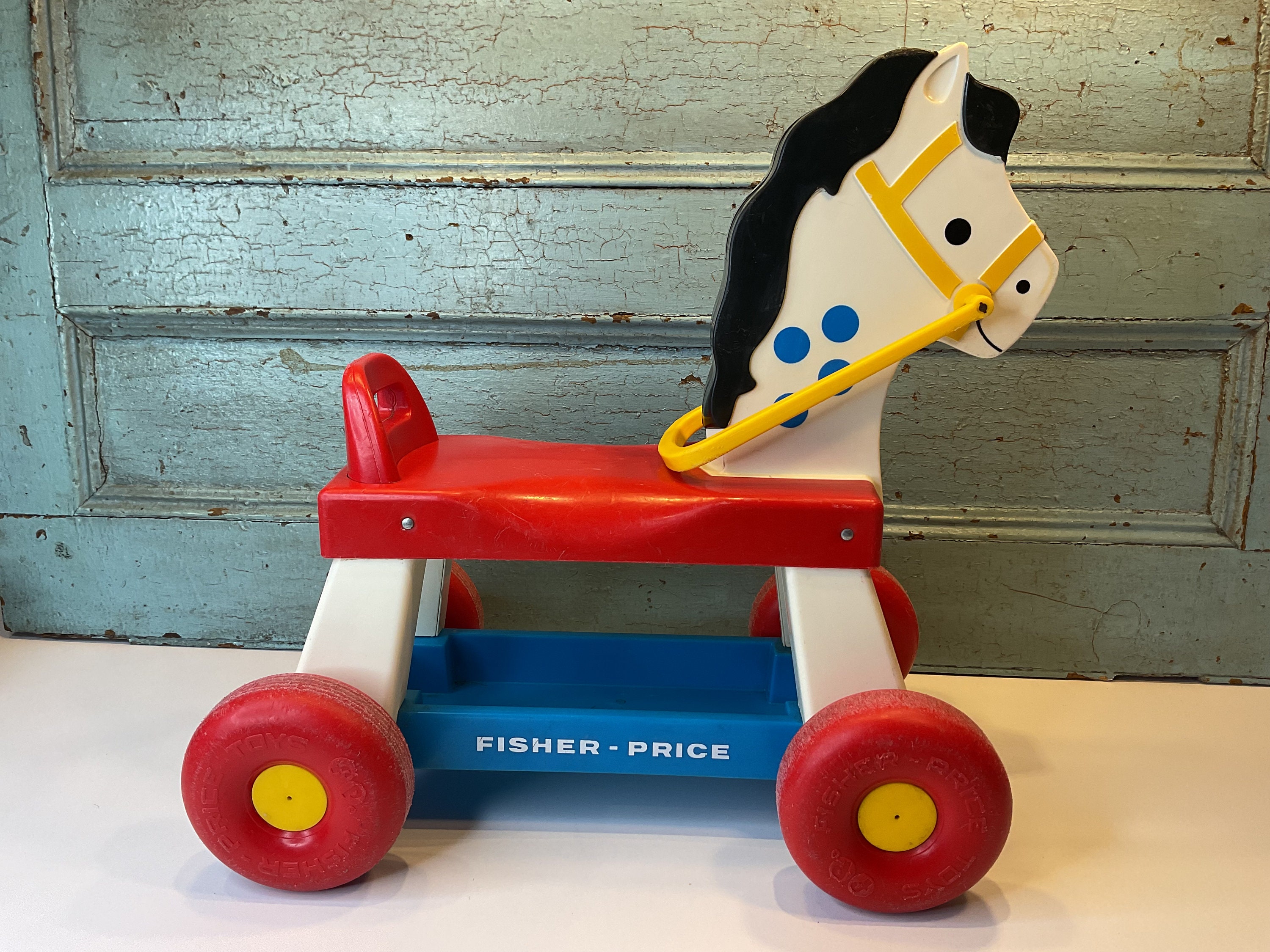 Vintage Fisher Price Riding Horse 1976 - Etsy