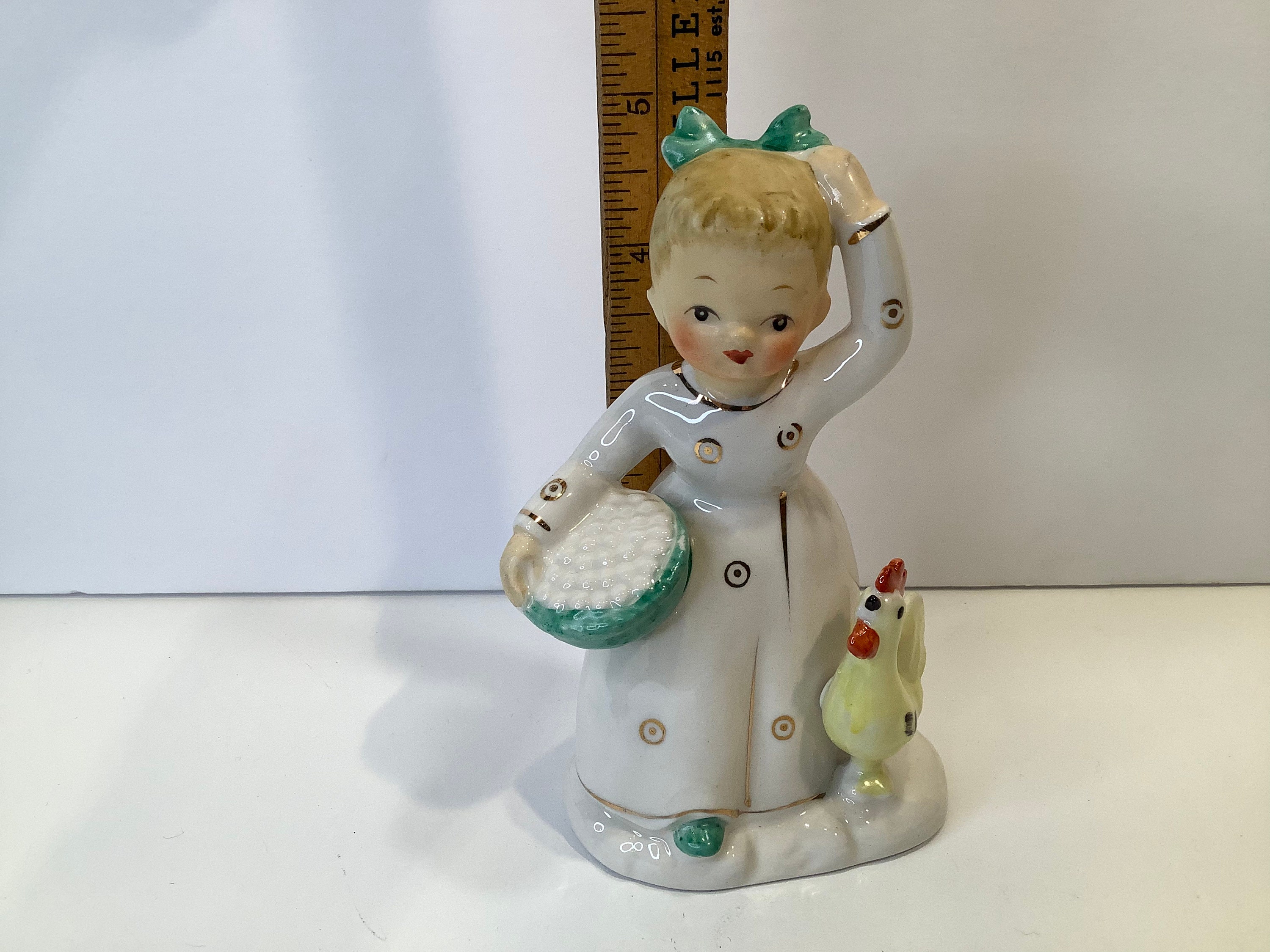 Vintage Shafford Figurine Porcelain Mother Helpers Here Chick 50’ - Etsy