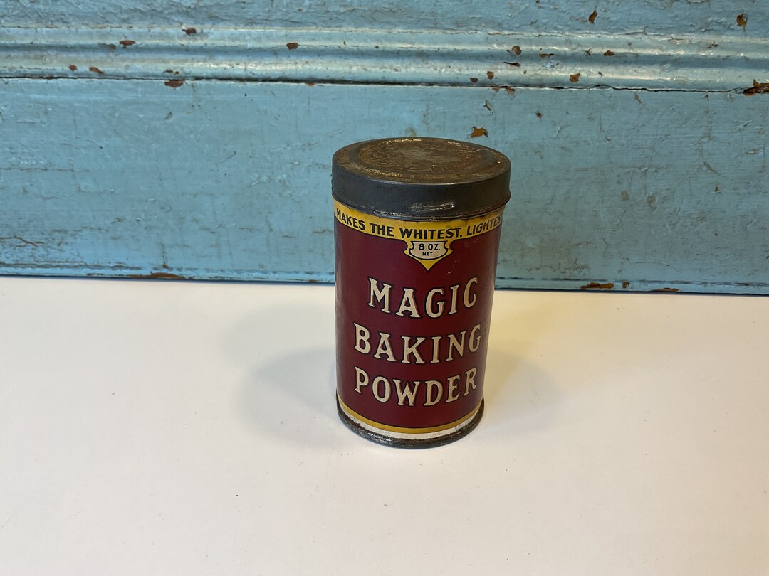 Vintage Magic Baking Powder Tin Can 50’ - Etsy