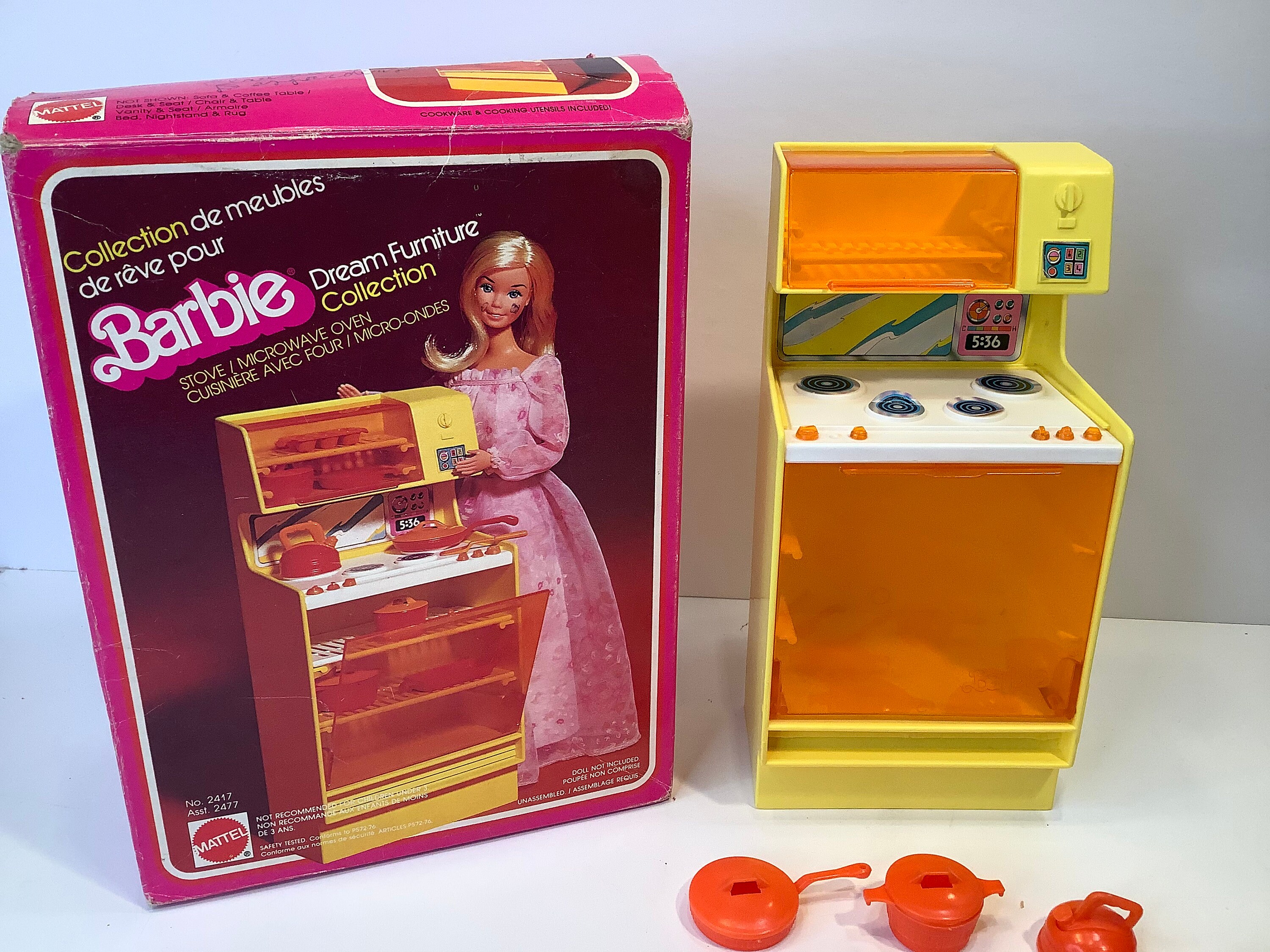 Vintage Mattel Barbie Dream Furniture Stove, Microwave Oven 1978 - Etsy