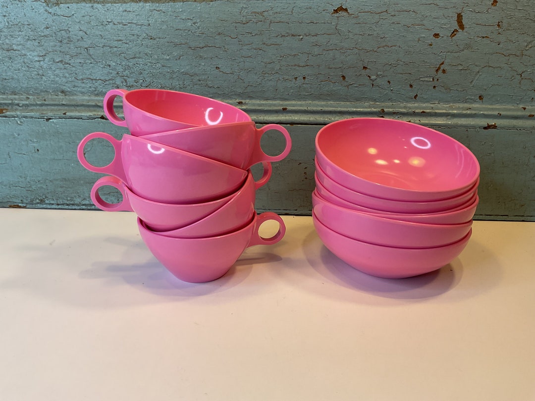 Vintage Prolon Dinnerware 12 Pink Pieces 70’ - Etsy